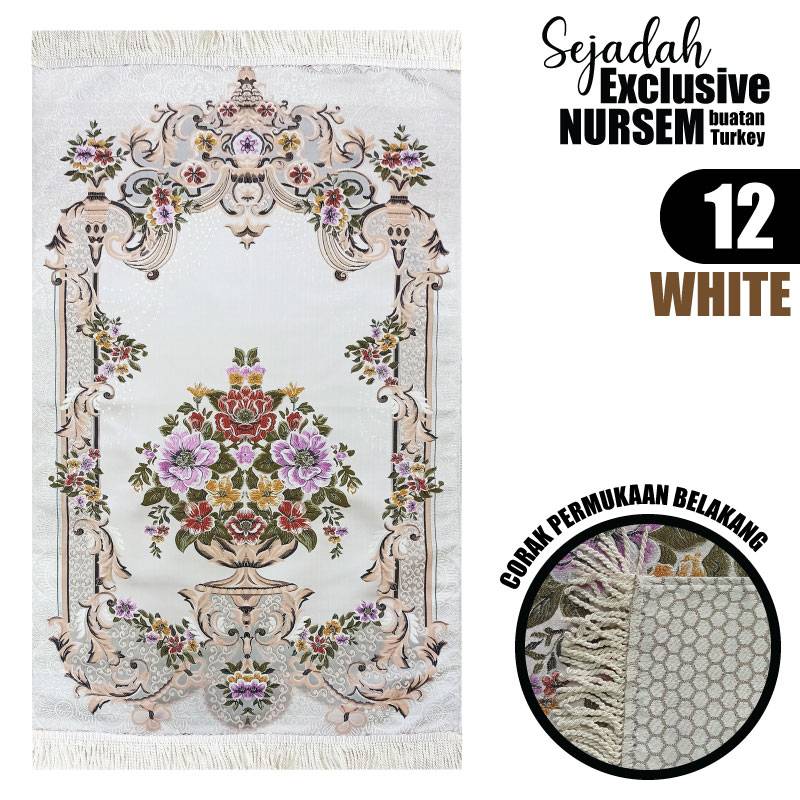 SEJADAH EXCLUSIVE NURSEM BUATAN TURKEY 70X120 MADE IN TURKEY/PRAYER MAT ...