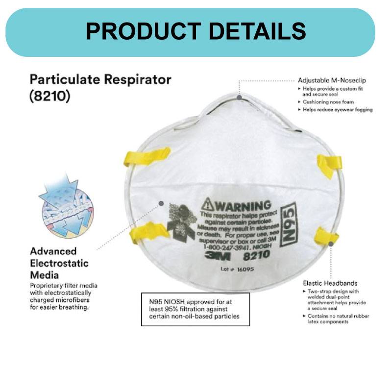 8210 N95 3M Particulate Respirator - box (20pcs)
