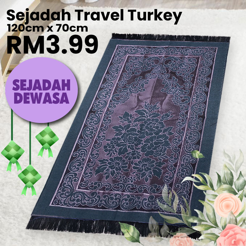 SEJADAH TRAVEL TURKEY 120CMX70CM/BUATAN TURKEY/SULAMAN TENUN TURKEY ...