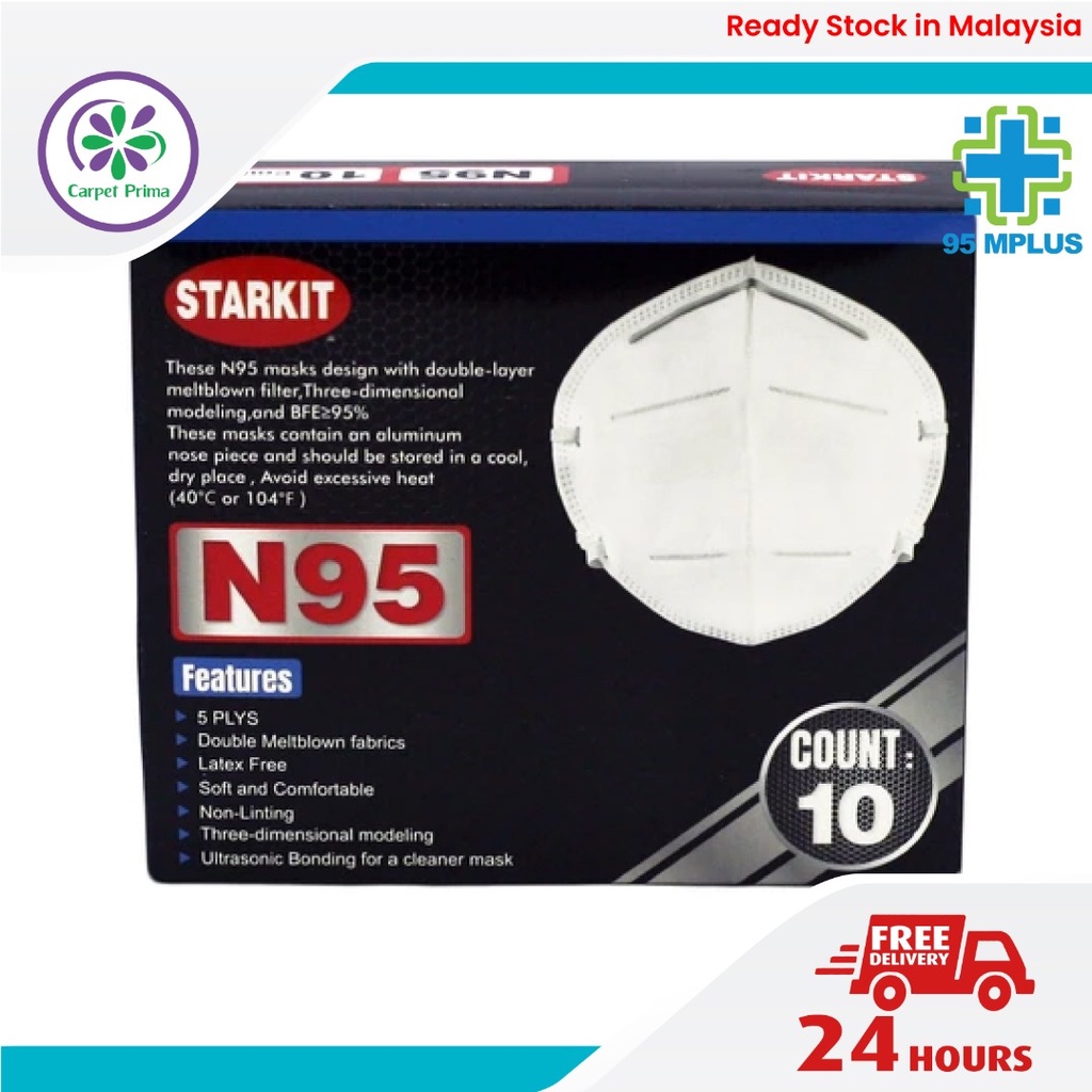 Starkit N95 Face Mask 5ply 10pcs/box 【Individual Packing】