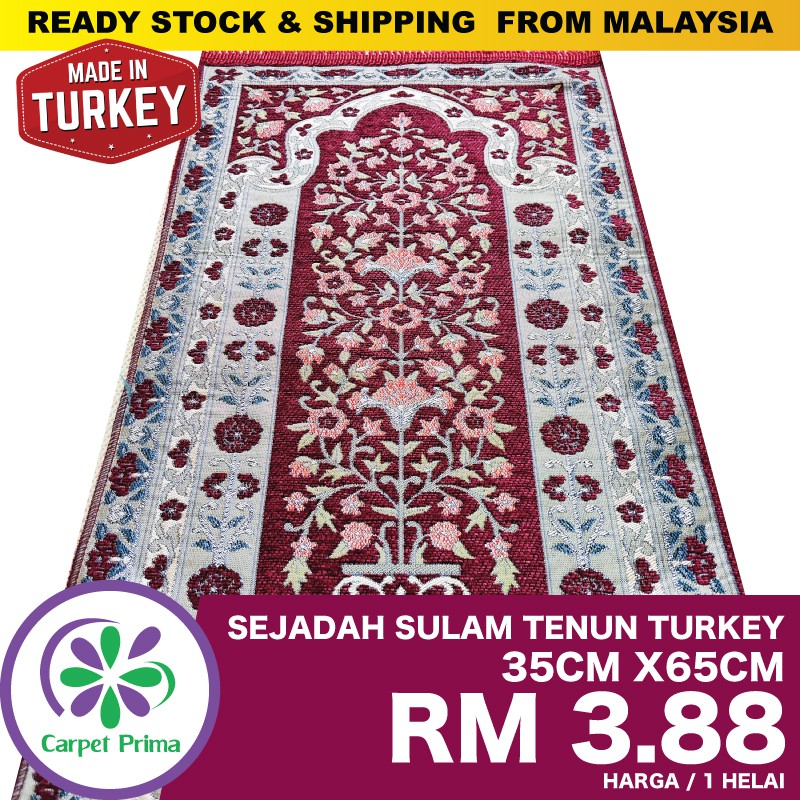 SEJADAH SULAM TURKEY SEJADAH EKSKLUSIF DI PASARAN 35cm x 65cm